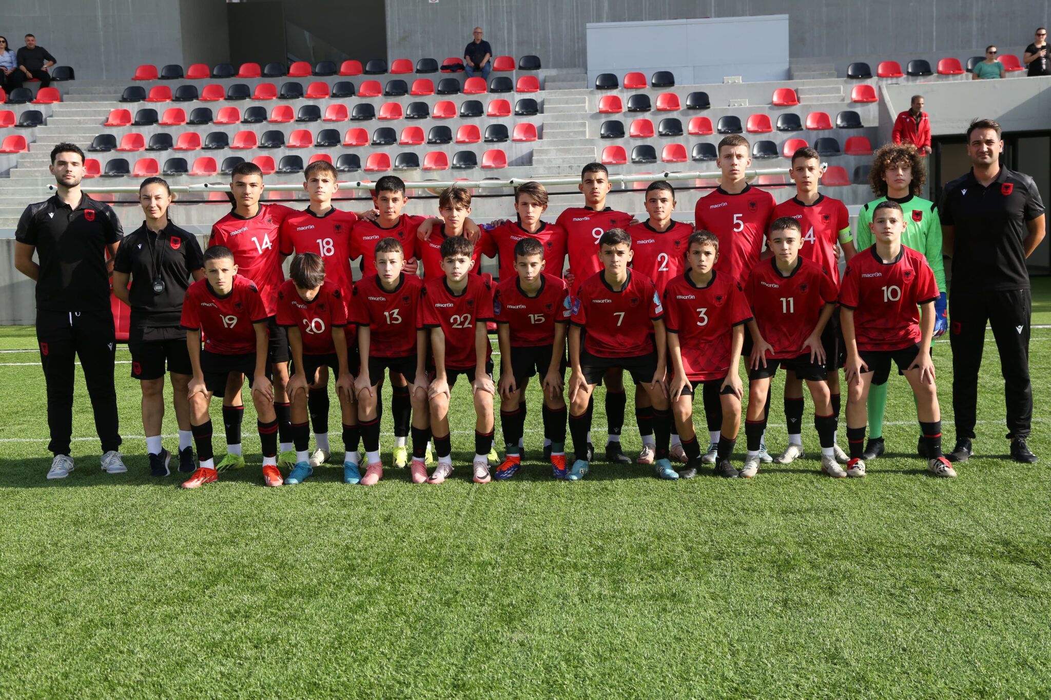 Elite Youth Development Academy plays a friendly match against Vllaznia ...
