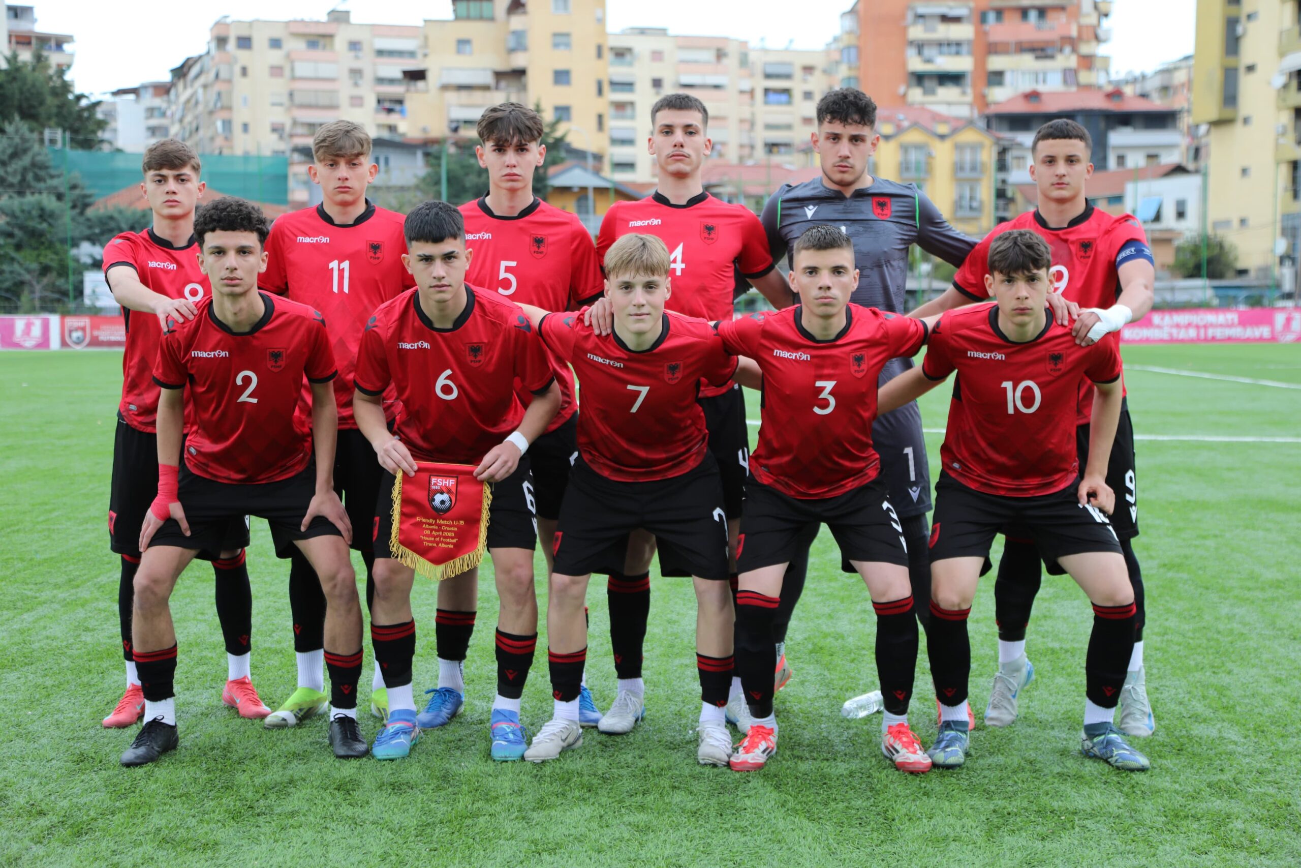 U-15 National Team plays the first friendly match against Croatia - FSHF